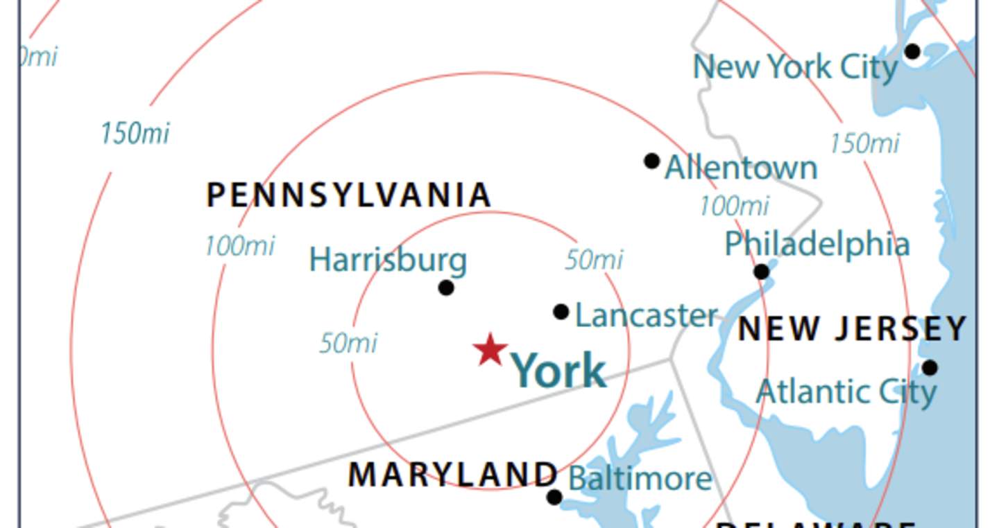 Map of York County | York County, PA