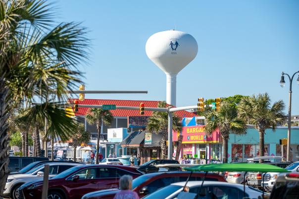 North Myrtle Beach Water Tower Ocean Creek Oceanfront Towers Myrtle