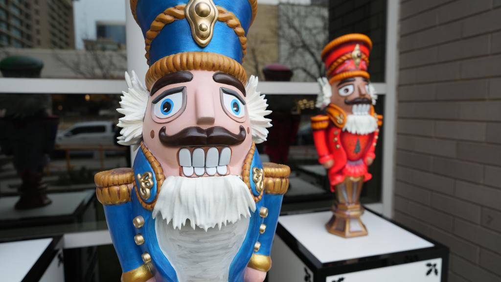 Giant Nutcracker On 6th Avenue Home Accents Holiday 6 Ft. LED Red And