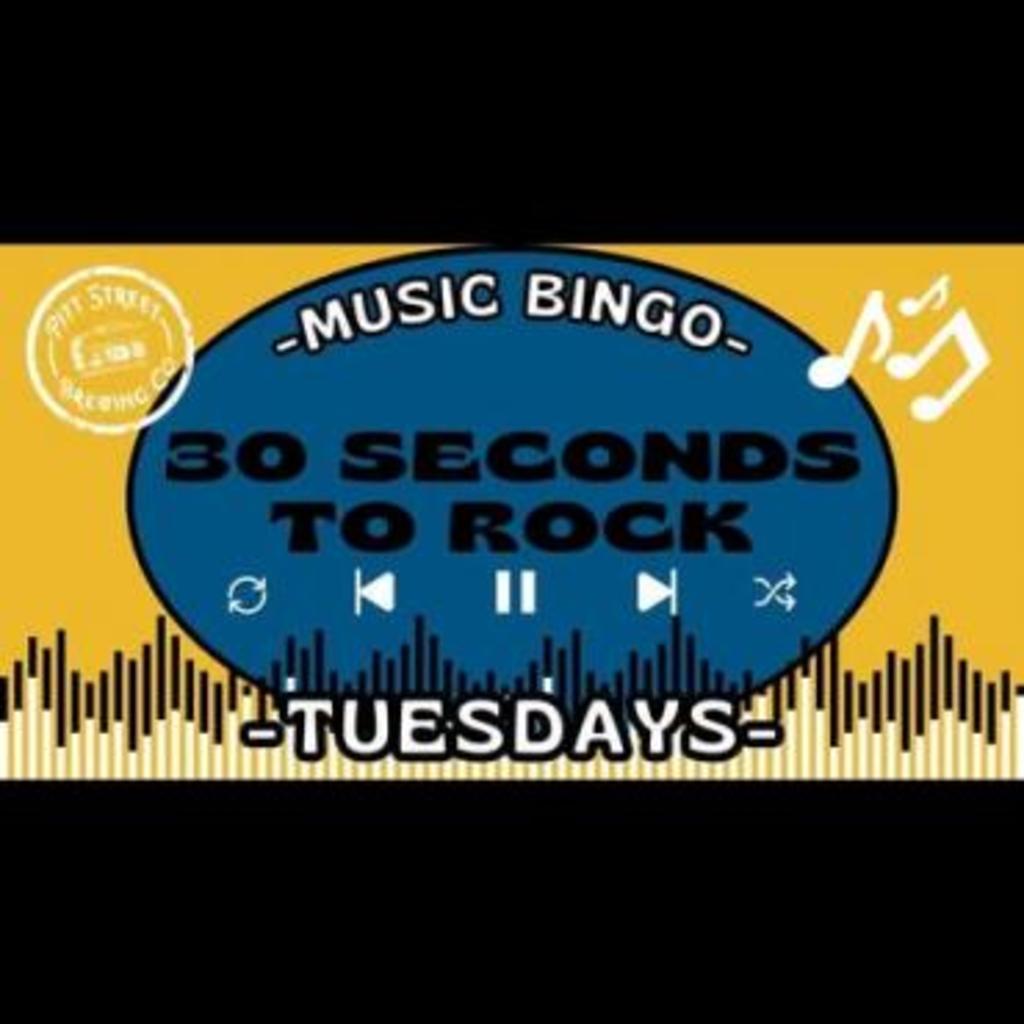 30 Seconds to Rock/Music Bingo
