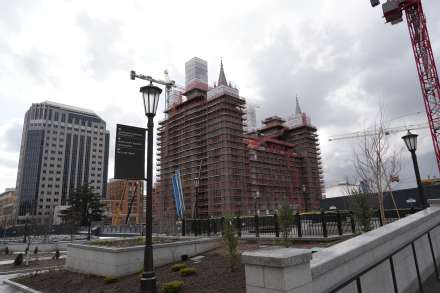 Temple Square is being renovated