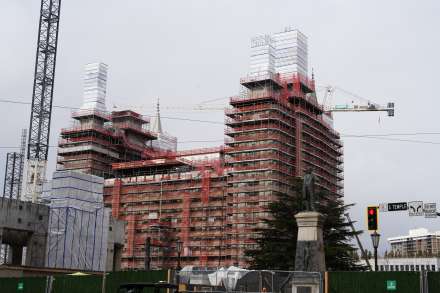 Temple Square is being renovated