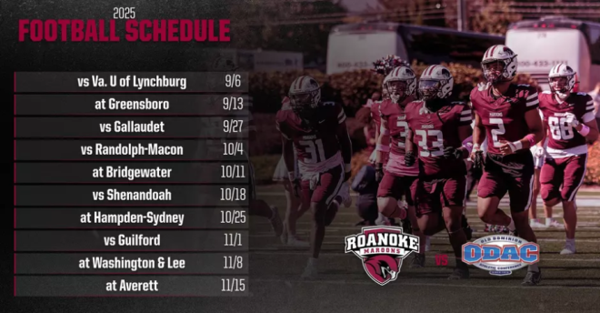 2025 Roanoke College Football - Salem, Virginia