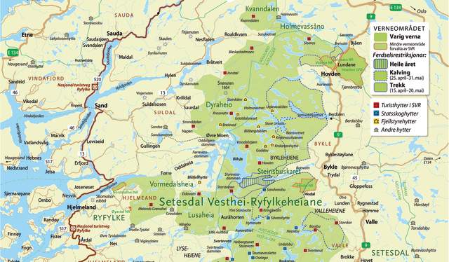 Verneområder i Setesdalsheiene - Offisiell nettside - setesdal.com