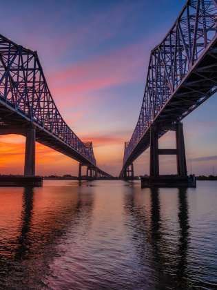 The Mississippi River in New Orleans