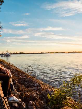 The Mississippi River in New Orleans