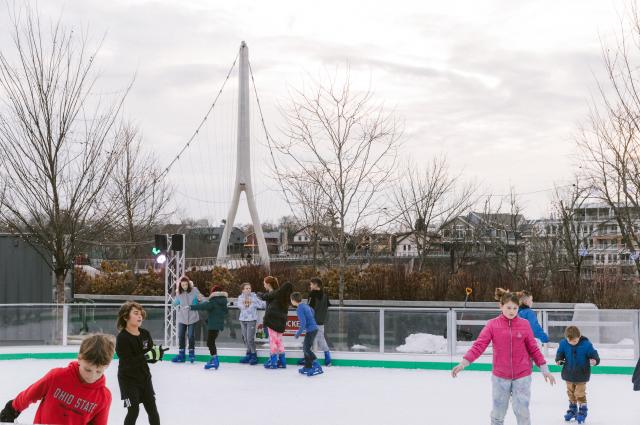 Riverside Crossing Park Ice Skating Rink
