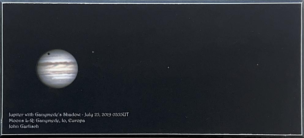 Jupiter Shadow Transit By John Garlisch