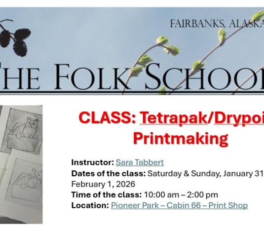 Tetrapak/Drypoint Printmaking Class