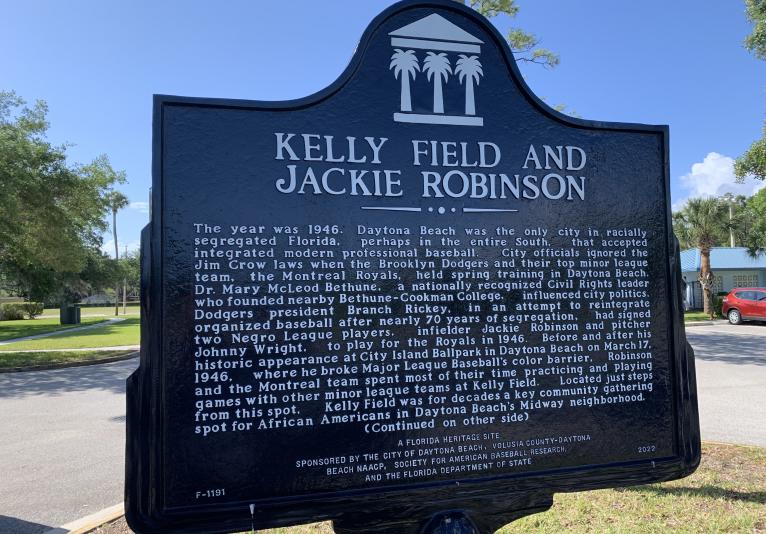 Kelly Field Historical Marker | Daytona Beach, FL 32114