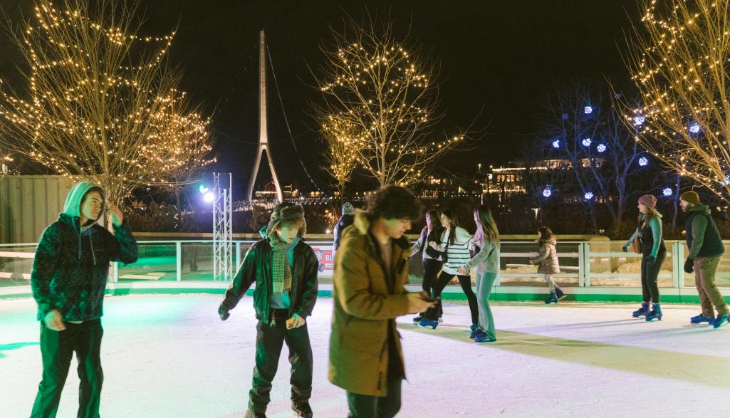 Riverside Crossing Park Ice Skating Rink