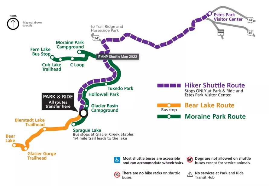 Free Shuttle Buses in Estes Park | Parking & Visitor Center