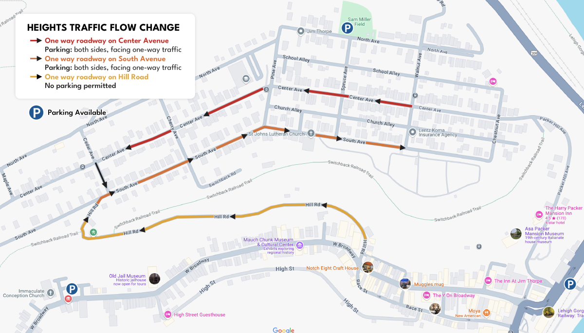 Jim Thorpe Municipal Parking | Lots, Maps & Travel Info