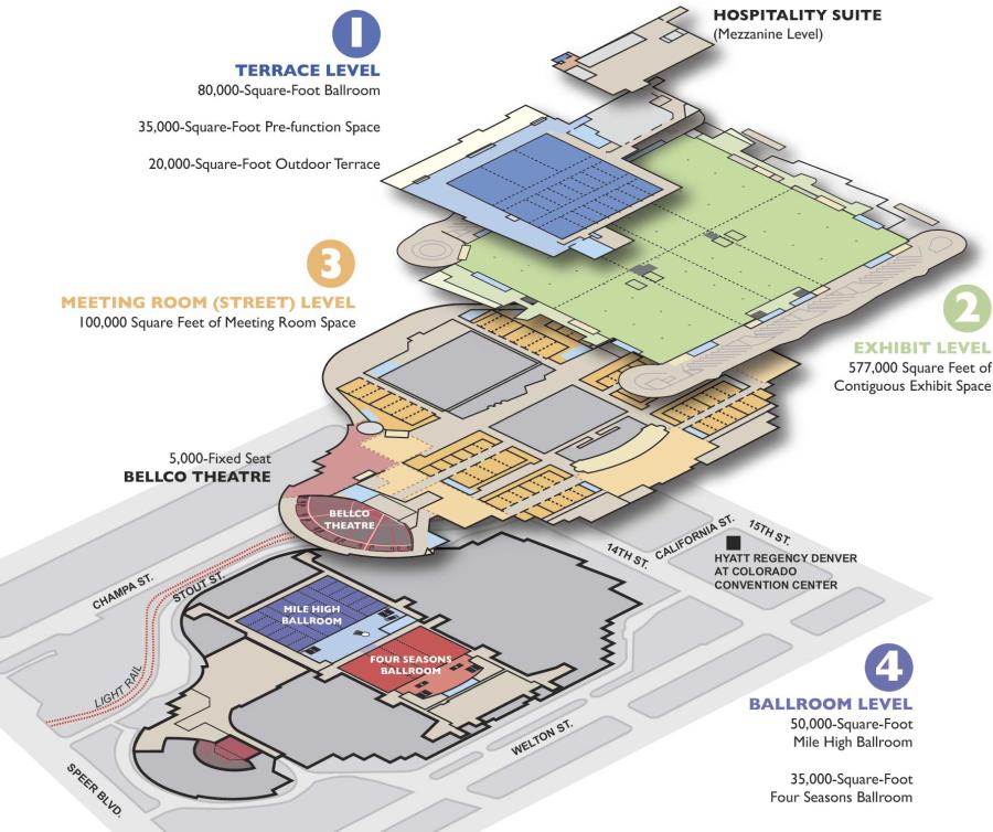 Floor Plan of Colorado Convention Center | VISIT DENVER