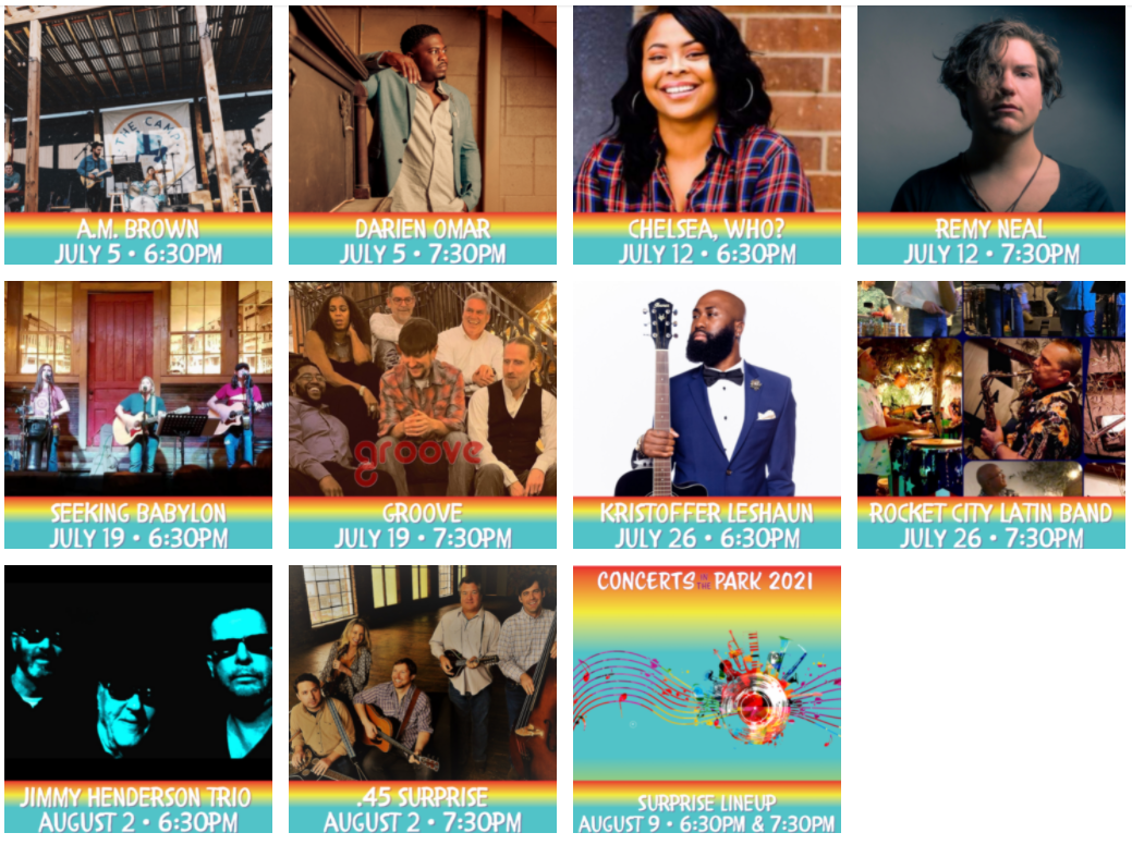 Concerts in the Park | Huntsville, AL | Lineup, Food Trucks, & More