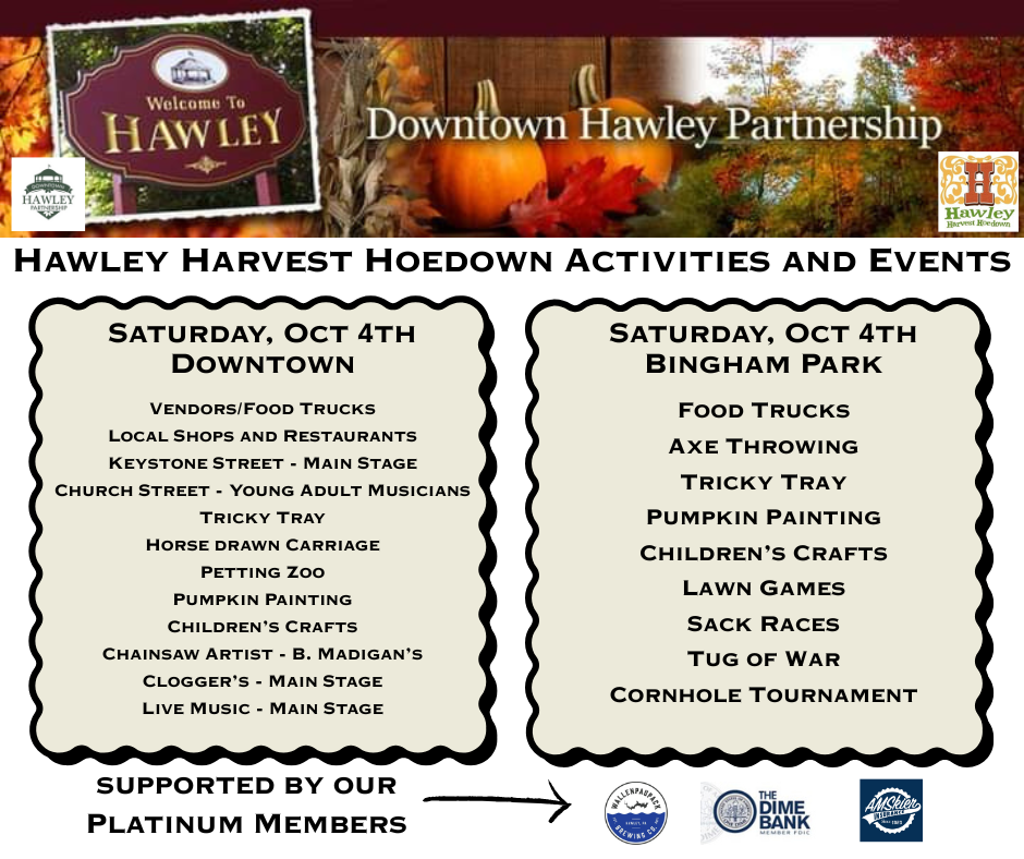Hawley Harvest Hoedown in the Poconos| Music & Food