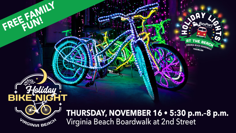 Holiday Lights Bike Night 2025 | Visit Virginia Beach