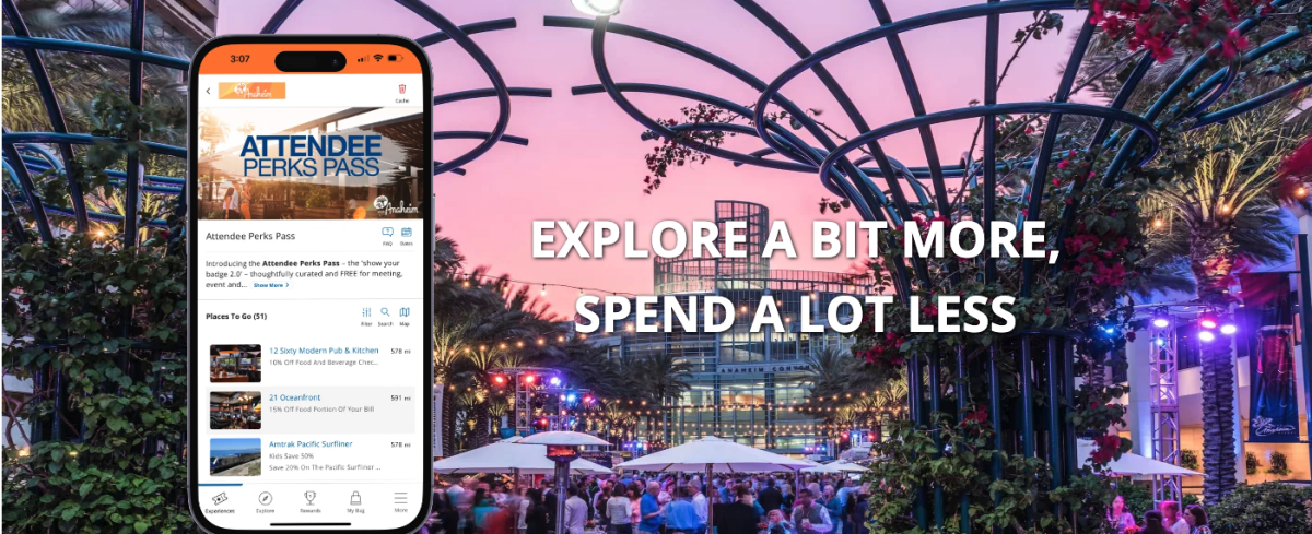 Attendee Perk Pass | Anaheim & Orange County Discounts