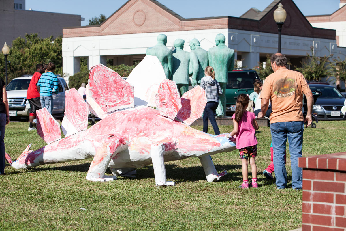Texas Energy Museum presents Dinosaur Day on October 31, 2015.
