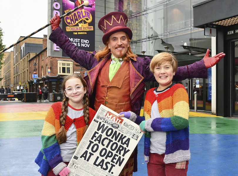 Willy Wonka arrives in Birmingham