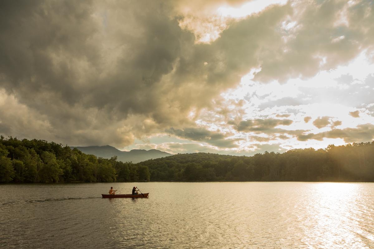 Fishing on the Blue Ridge Parkway near Boone, NC