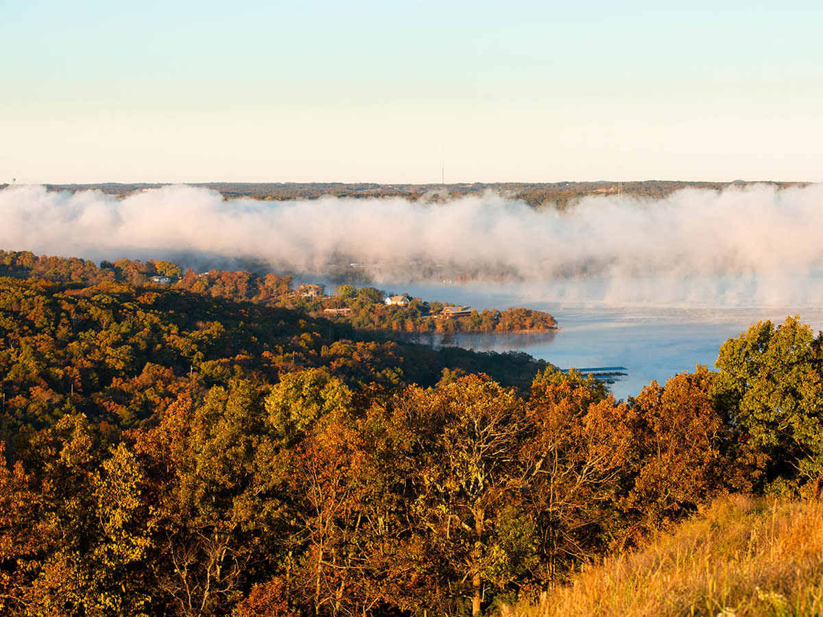 Fall Foliage Walking/Jogging Tour - Downtown Branson, Branson Landing