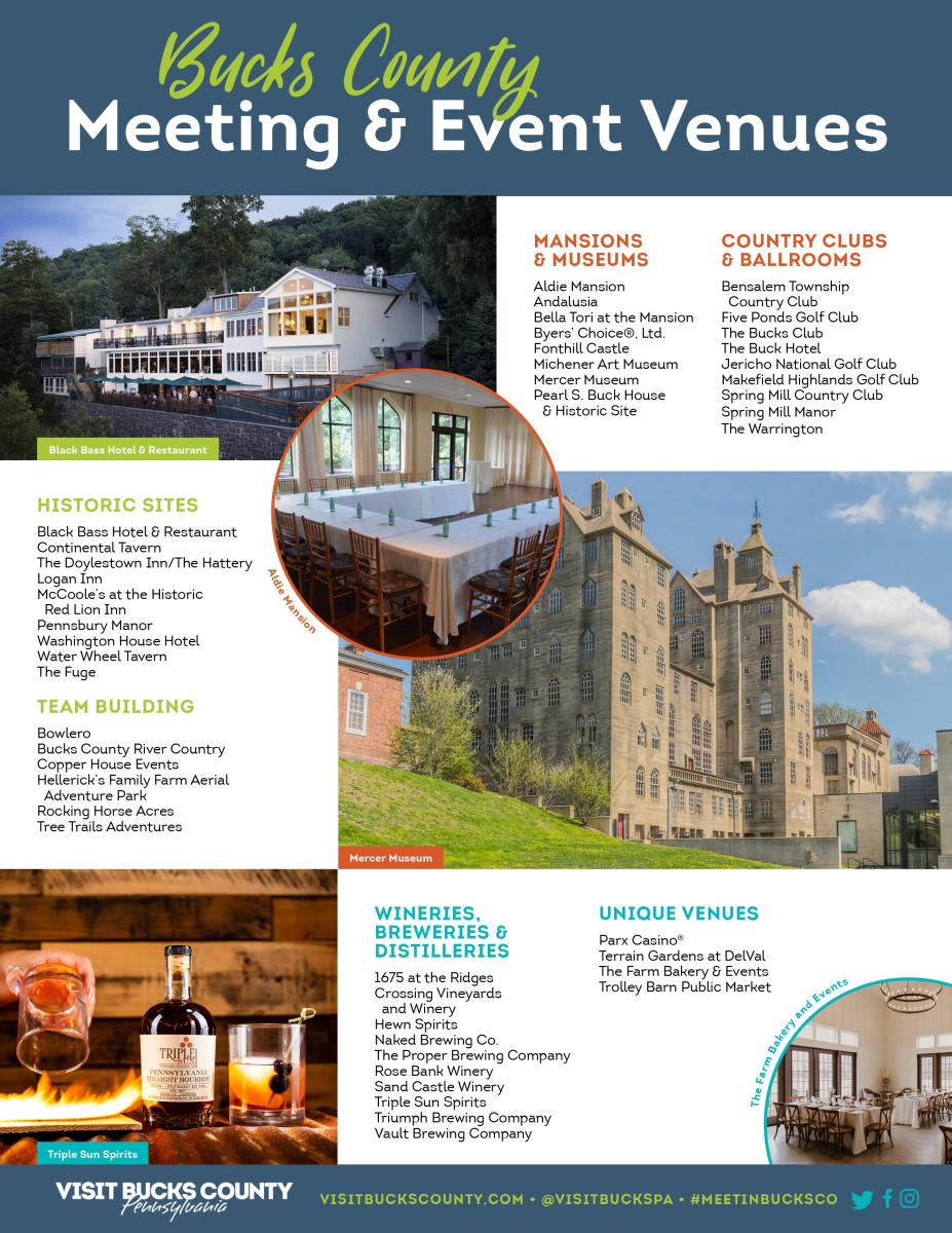 Bucks County Meeting & Event Venues | Venue Guide