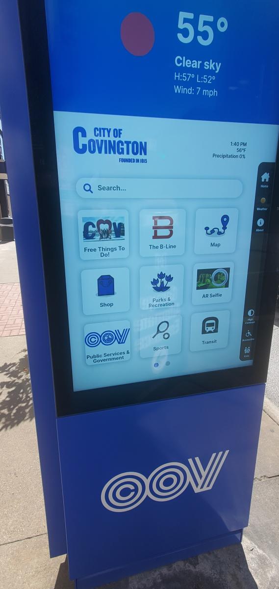 ‘Smart’ Outdoor Wayfinding Kiosks Installed in Covington, Kentucky