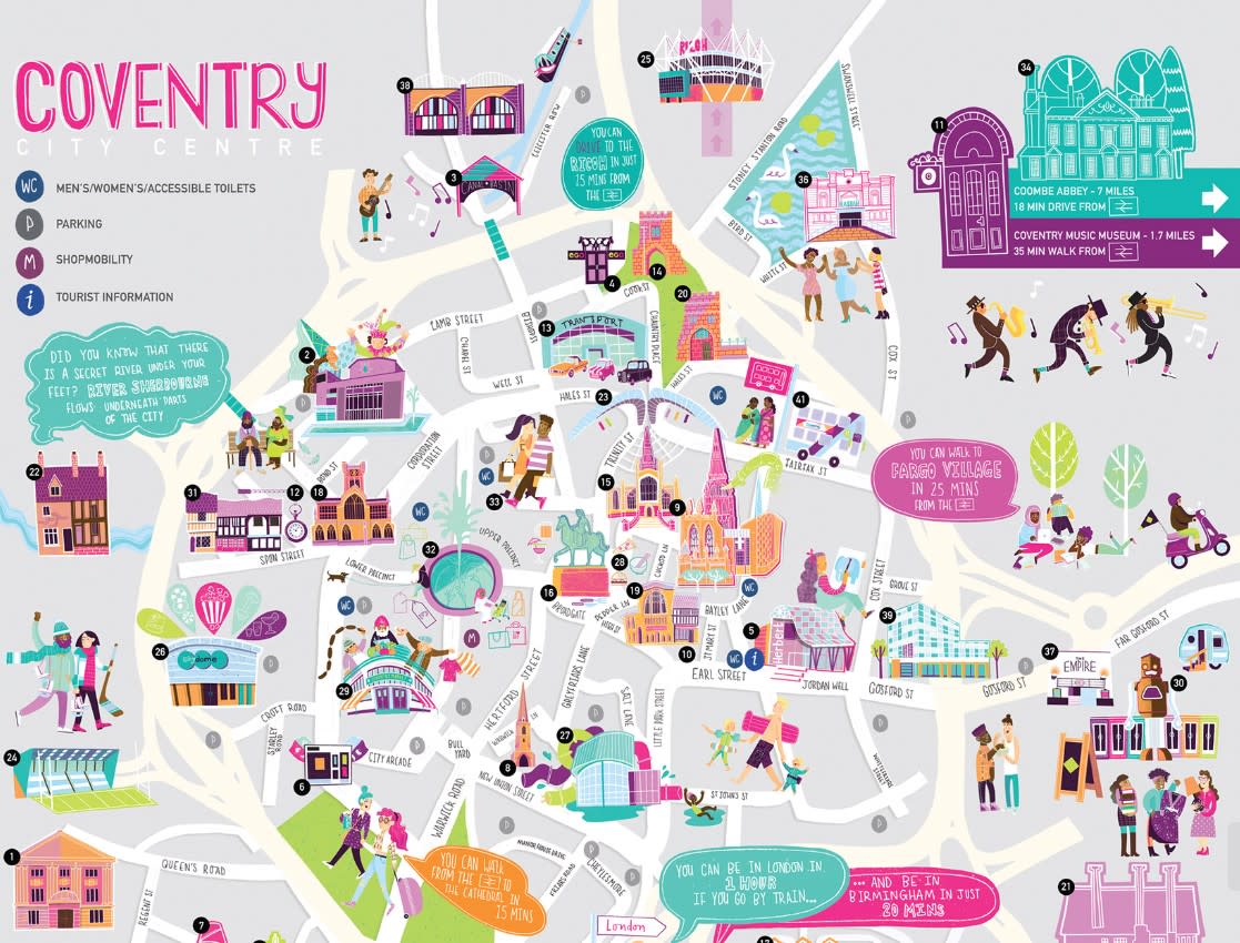 Maps and Guides for Coventry