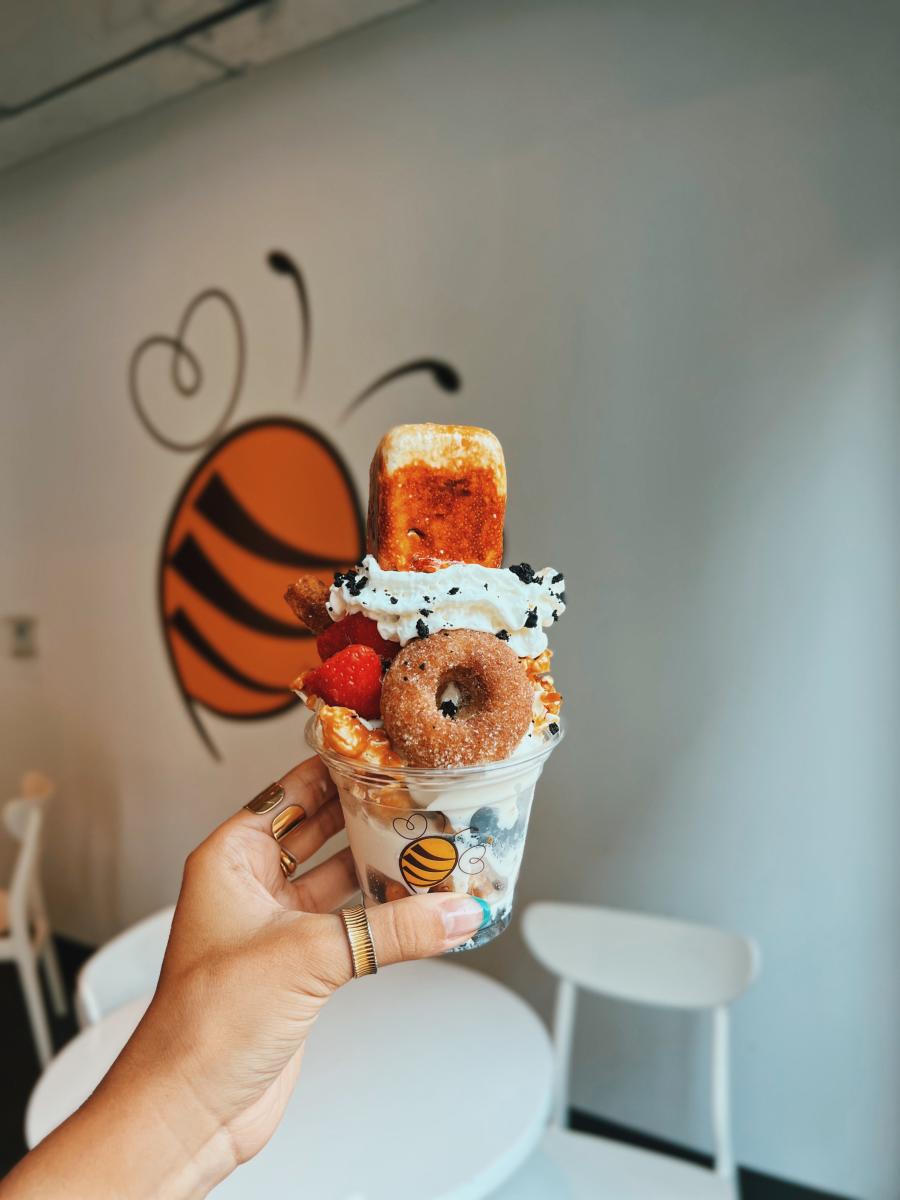 Find an Over the Top Texas State Fair Inspired Sundae at Pure Milk & Honey
