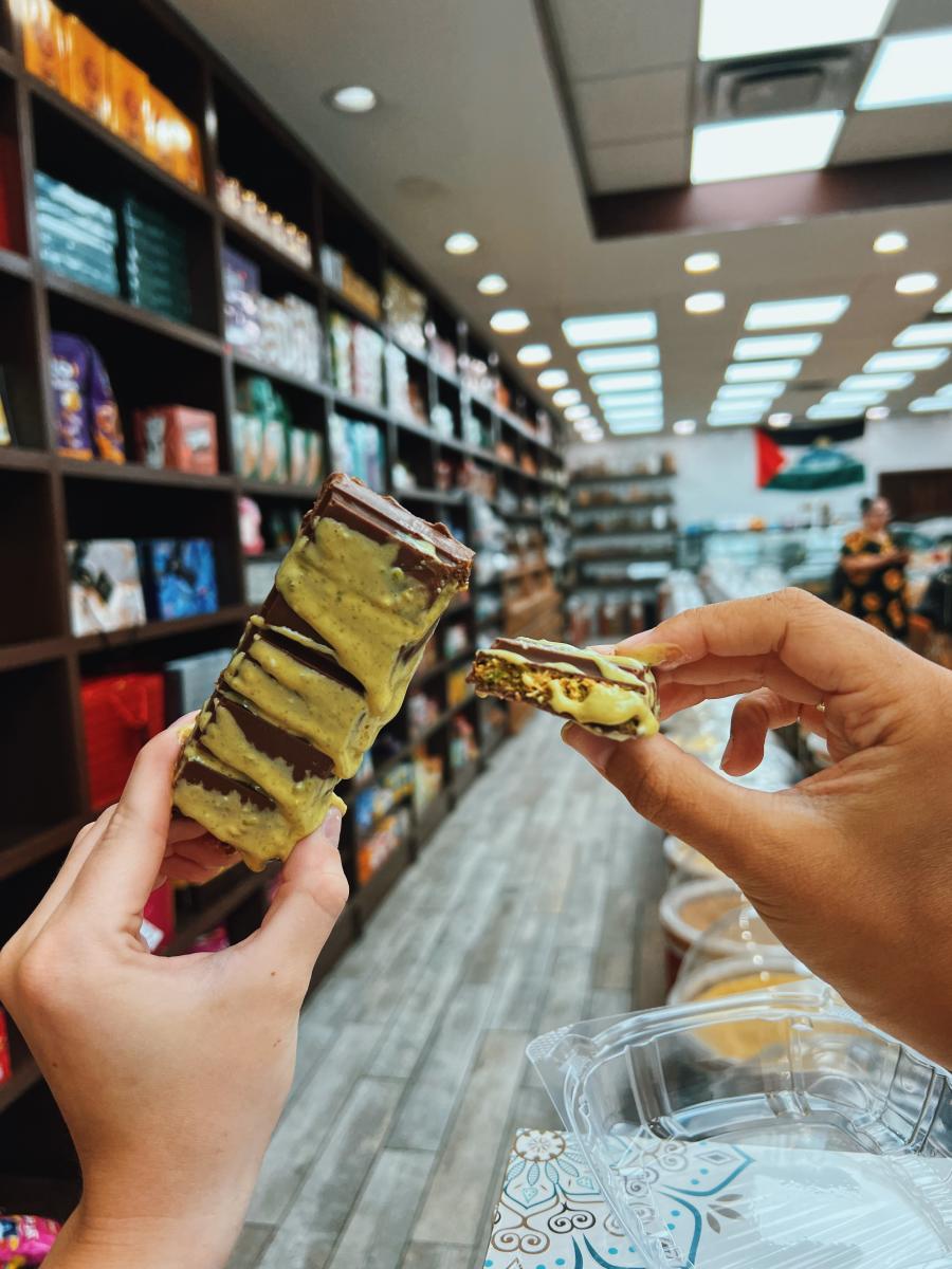 Find the Viral Dubai Chocolate Bars in DFW at Al Nimer Roastery