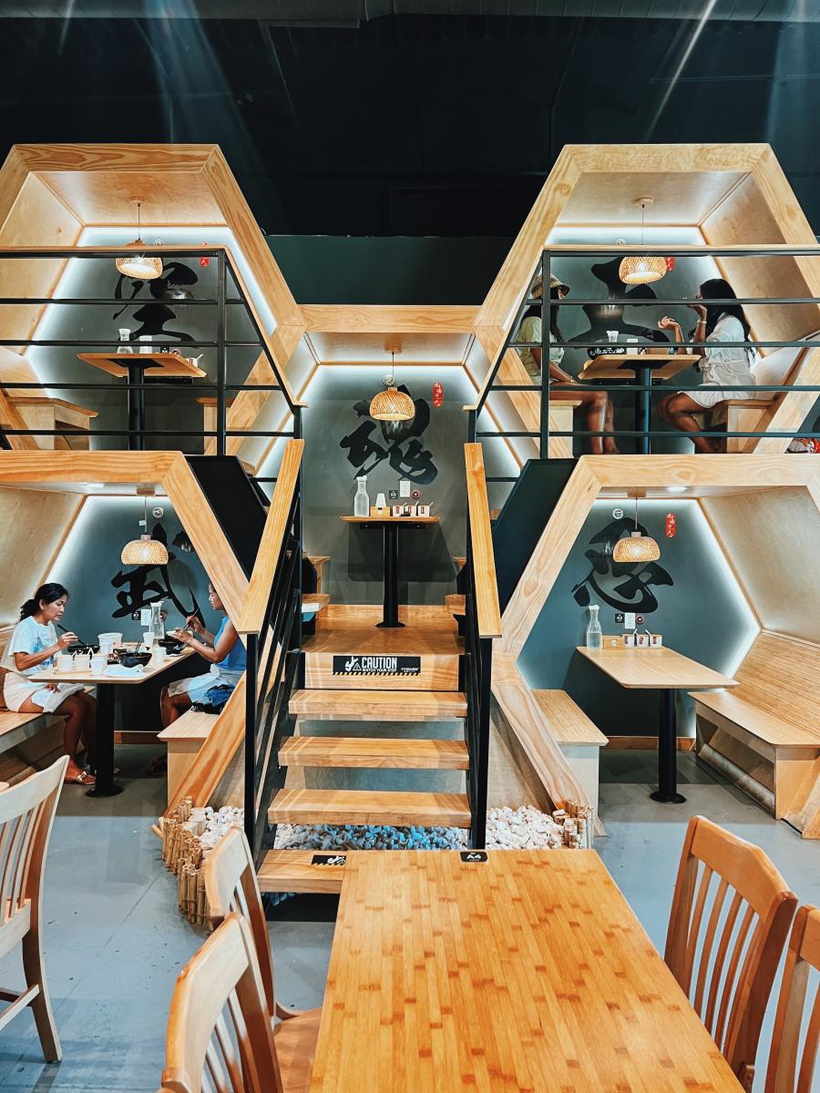 Dine in a Honeycomb Booth, Try Omurice & Get Served by a Robot at Kyuramen in Frisco