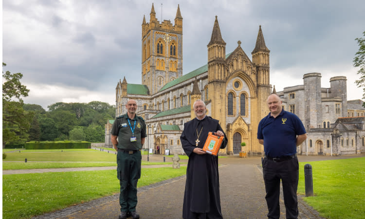 Latest life-saving defibrillators installed at Buckfast Abbey
