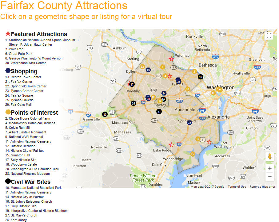 Fairfax County | Virtual Site Tour & eMap
