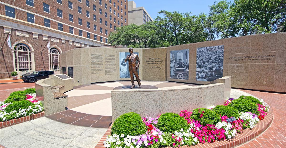 John F. Kennedy Tribute Memorial in Fort Worth, TX