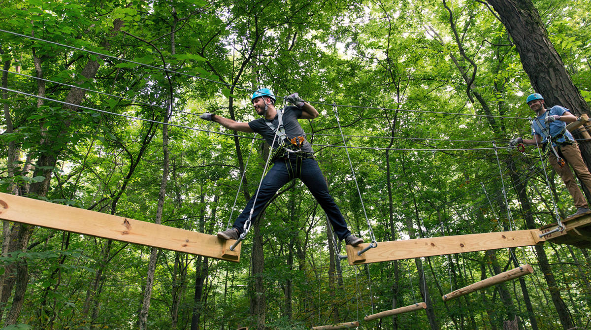 Strawtown Koteewi Park | Trails, Ziplines & History Center