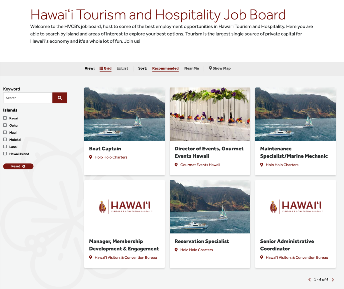 Hawaiʻi Tourism and Hospitality Job Board