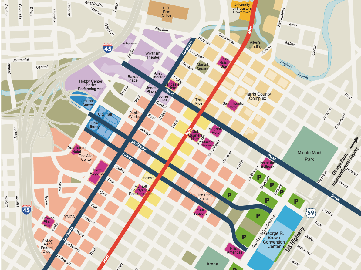 Mapas de Houston | Descargar Mapas y Explorar la Ciudad