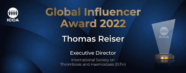 ICCA bestows ISTH Executive Director Thomas Reiser with Global ...