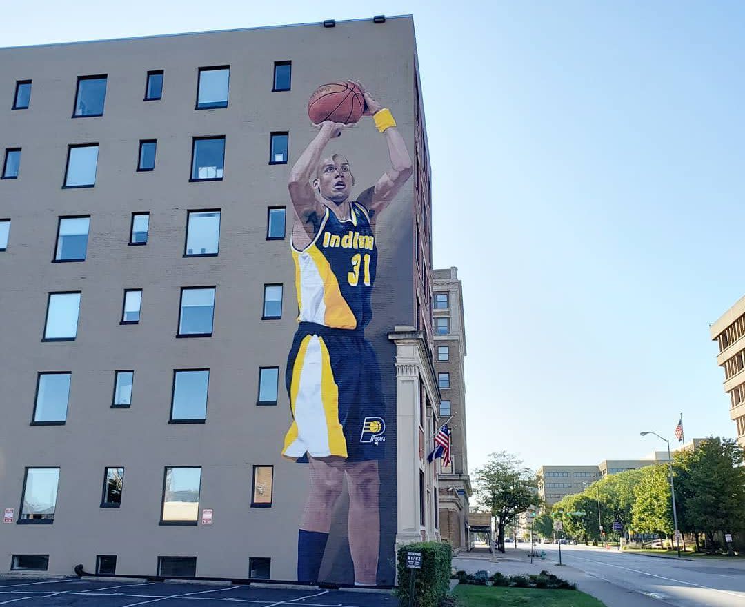 Reggie Miller Mural | The Basketball Experience IN Indiana