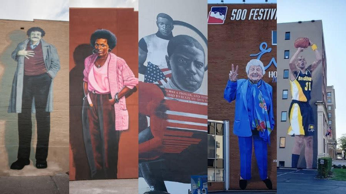 Visit These Larger-Than-Murals in Downtown Indianapolis