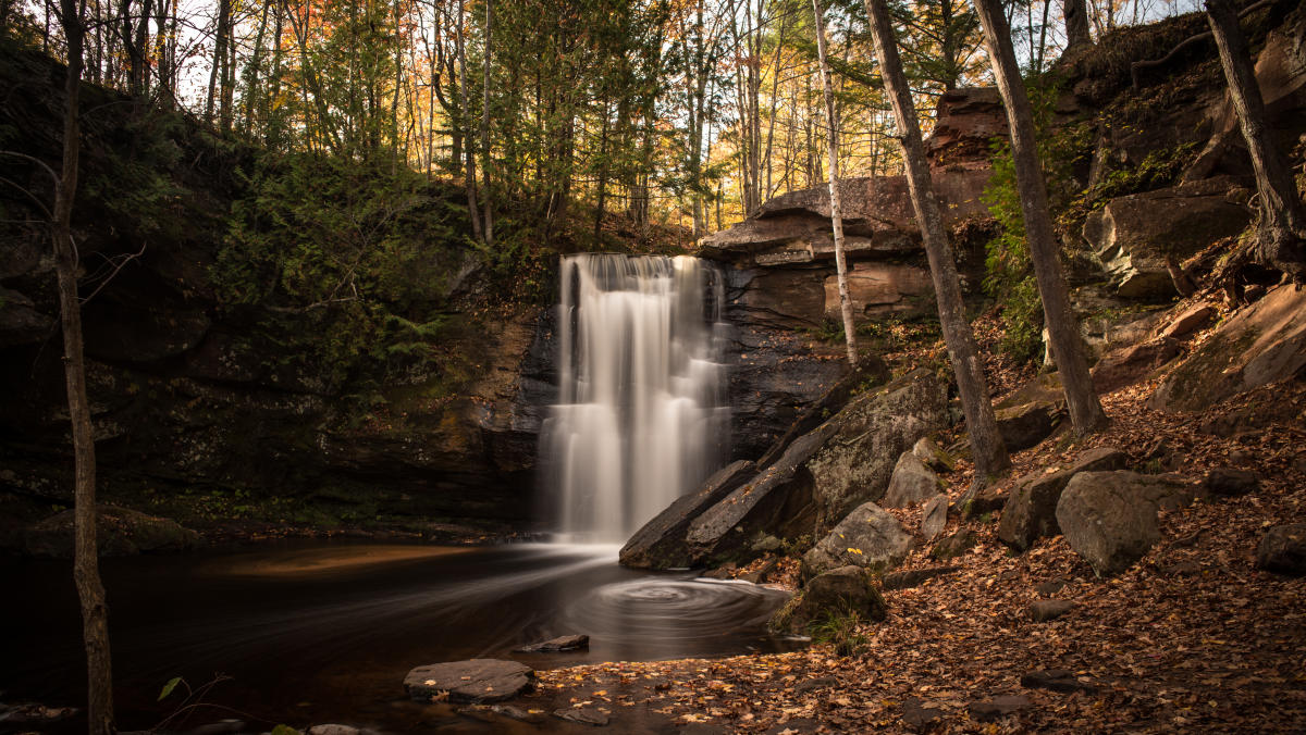 Waterfalls in the Upper Peninsula of Michigan