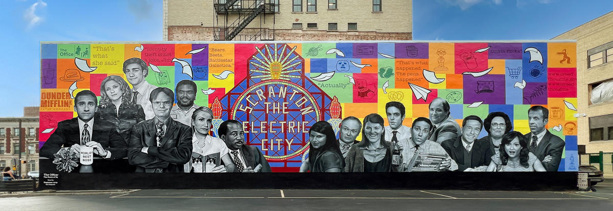 The Office Mural in Scranton | Dunder Mifflin & Self-Guided Tour