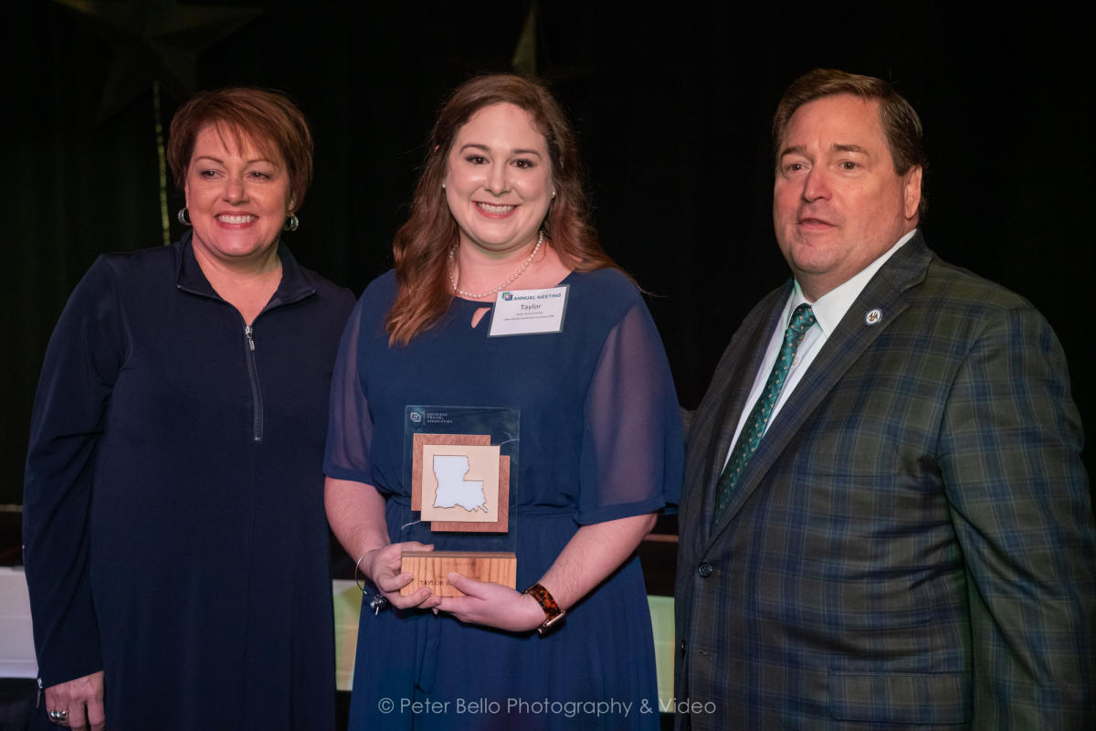 Taylor Beard Stanley of Visit Lake Charles awarded Rising Star of the Year