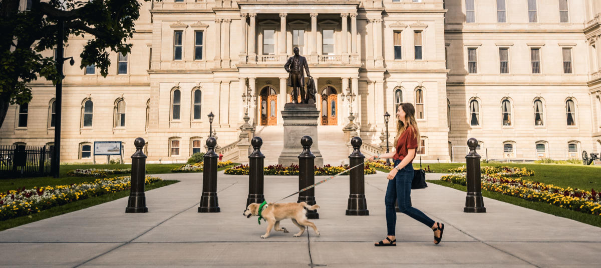 Dog Friendly Vacations in Lansing Michigan