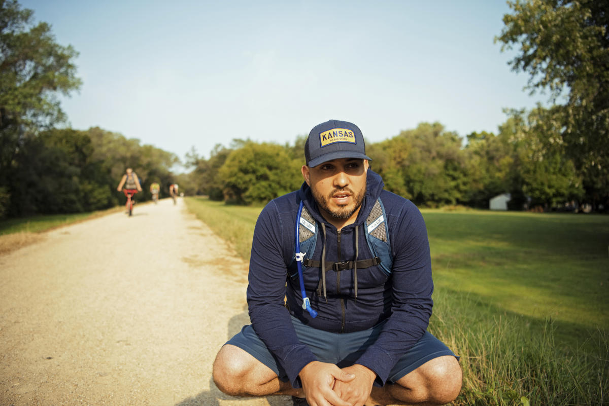 Why Lawrence? Huascar Medina at Lawrence Levee Trail