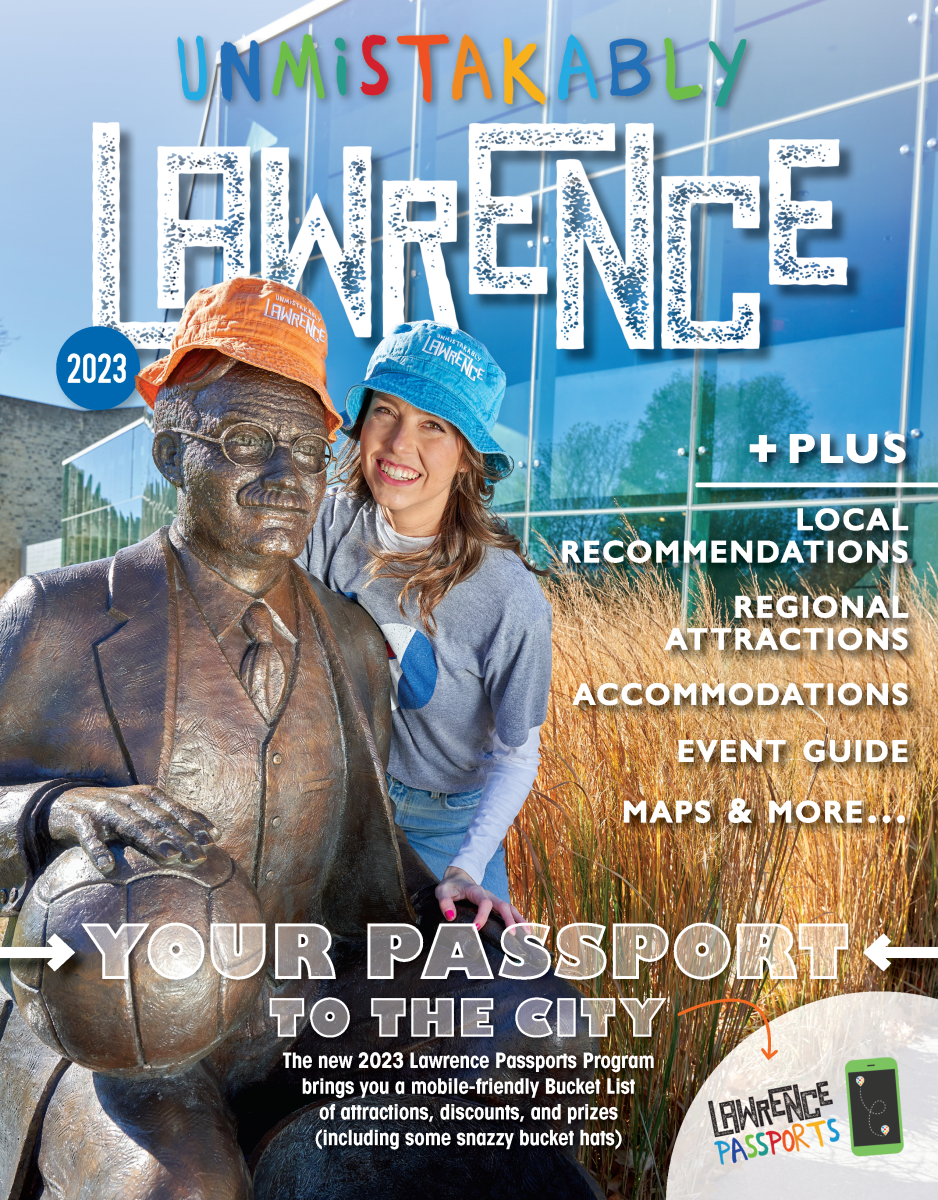 EXPLORE LAWRENCE RELEASES 2023 UNMISTAKABLY LAWRENCE VISITORS GUIDE