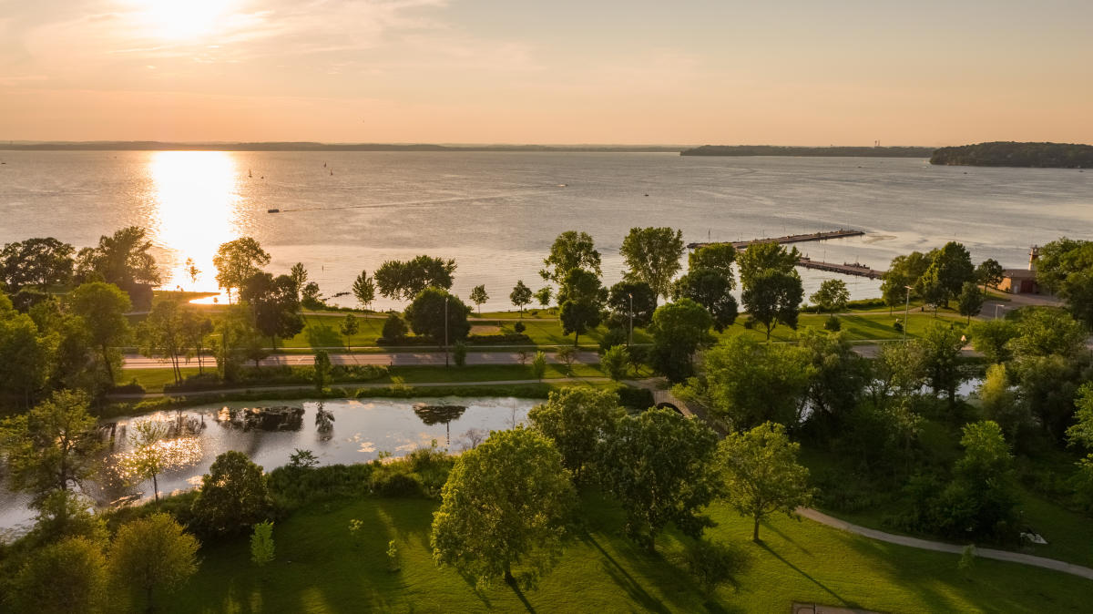 Sunset Strolling at Tenney Park | Destination Madison