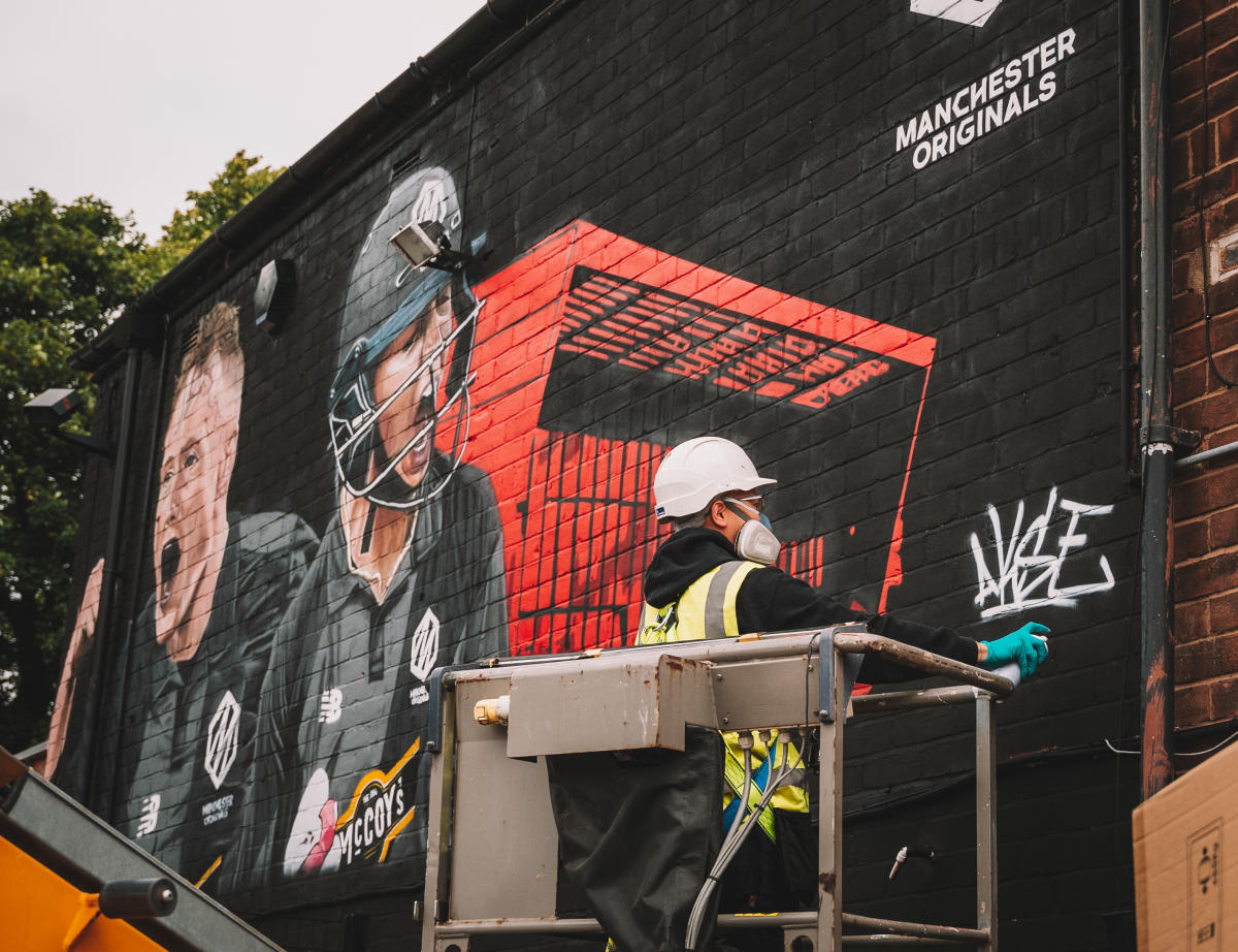 Mural unveiled to celebrate the start of Manchester Original’s campaign ...
