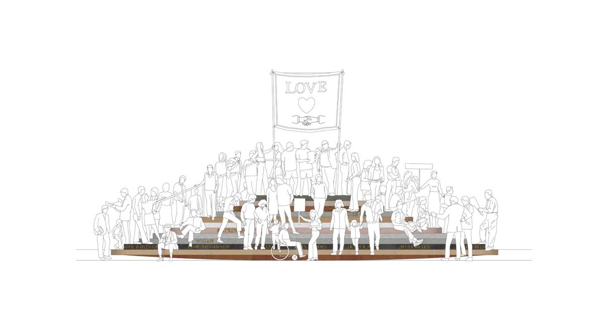 Designs for Jeremy Deller’s Peterloo memorial in Manchester unveiled